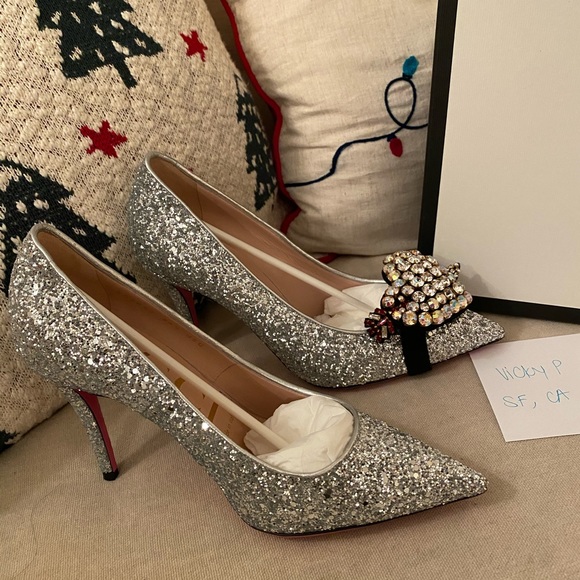 Gucci | Shoes | New In Box Authentic Gucci Glitter Heels 65 | Poshmark